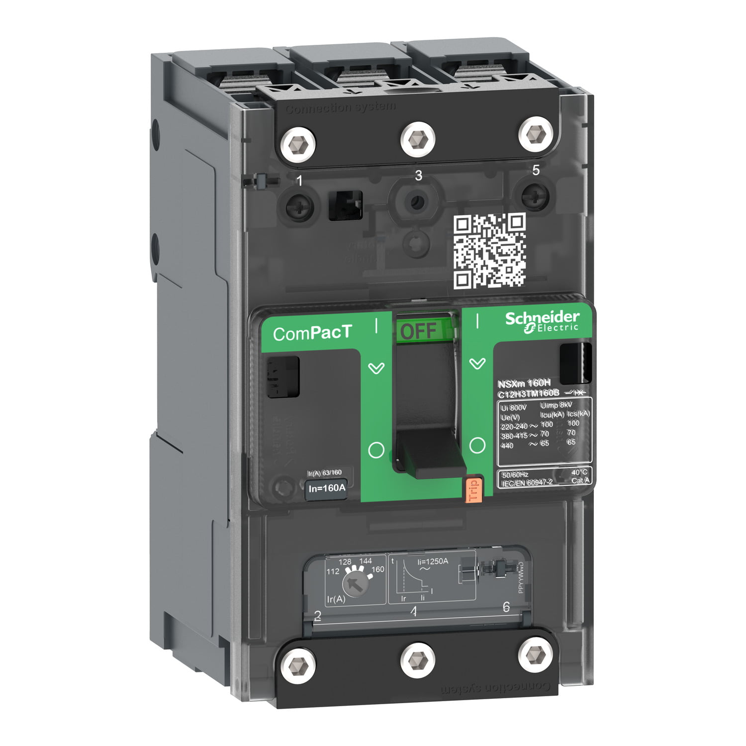 Schneider | C11B3TM025B |Circuit breaker, ComPacT NSXm 63B, 25kA/415VAC, 3 poles, TMD trip unit ...
