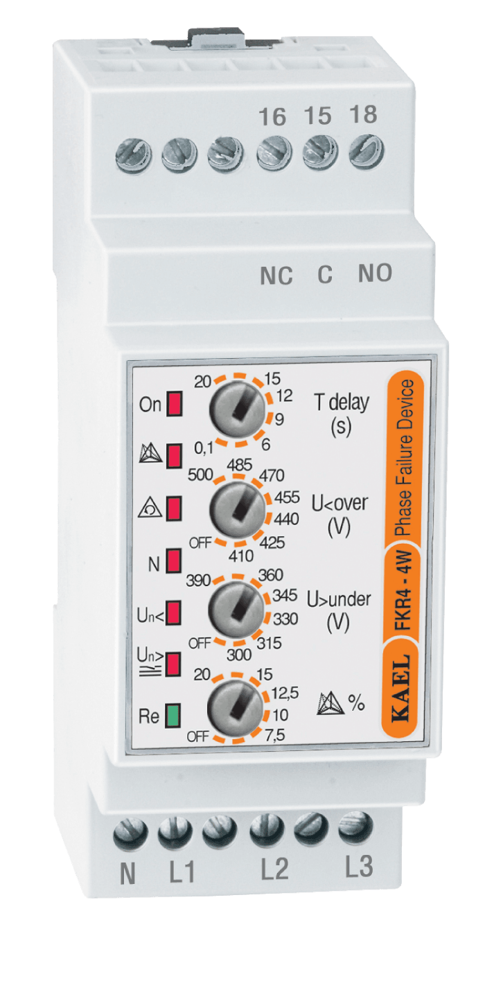 Kael | FKR4-4W | Phase Failure and Phase Sequence Device Phase failure ...
