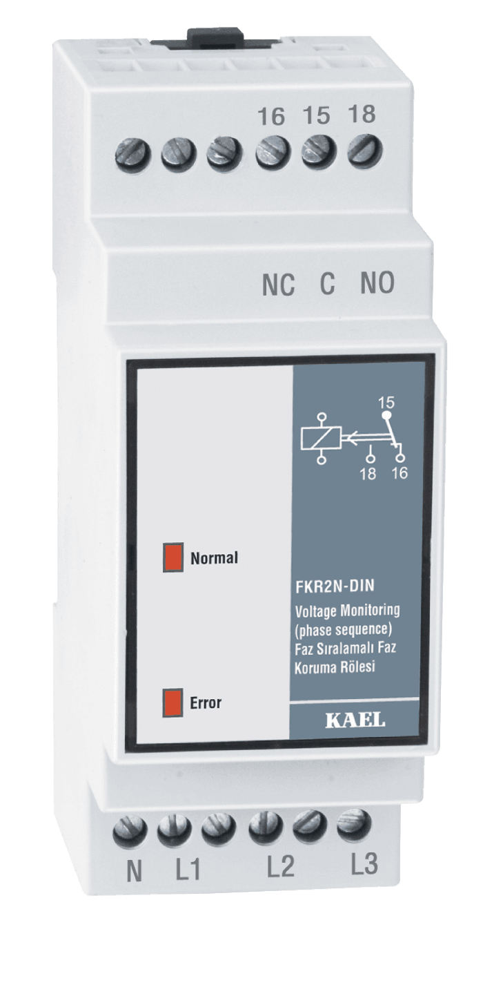 Kael | KE-FKR2N-DIN | Phase Failure and Phase Sequence Device Phase ...