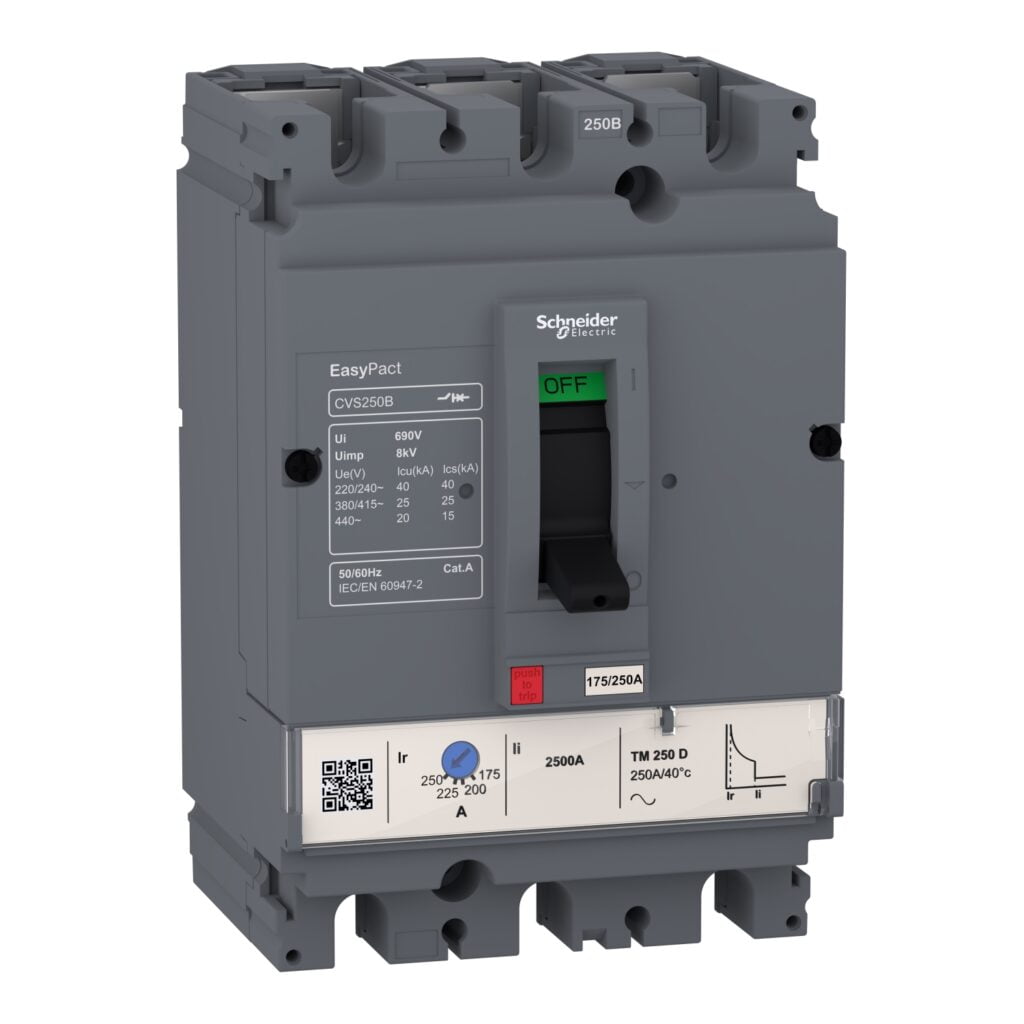 Schneider | LV525303 |circuit breaker EasyPact CVS250B, 25 kA at 415 ...